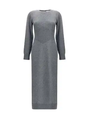 Givenchy Long Knit Dress - Gray