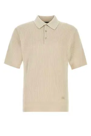Dolce & Gabbana Sand Cotton Polo Shirt - Brown