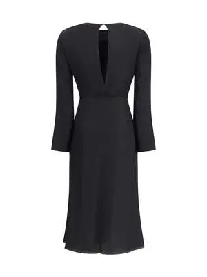Alaïa Draped Viscose Dress