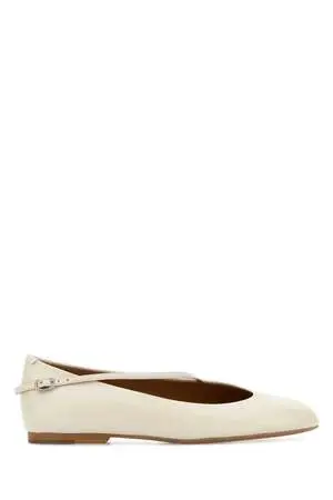 JIL SANDER JIL SANDER Leather Elyss Ballerinas White