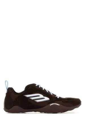 Balenciaga Canvas And Corduroy Monday Ultra Sneakers - Brown