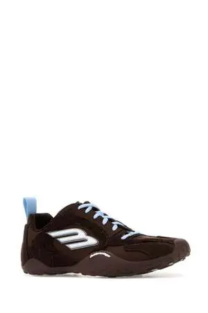 Balenciaga Canvas And Corduroy Monday Ultra Sneakers - Brown