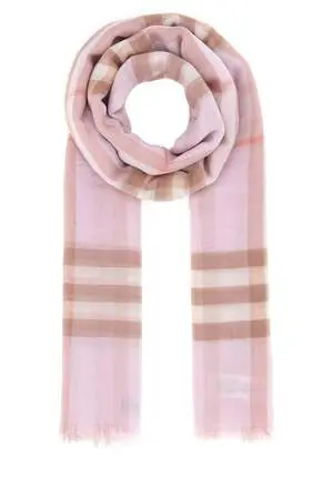 Burberry Embroidered Wool Scarf - Multicolor
