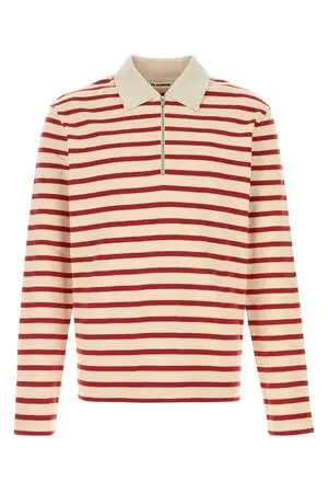 JIL SANDER Embroidered Cotton Polo Shirt - Multicolor