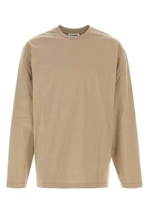 JIL SANDER Camel Cotton T-shirt