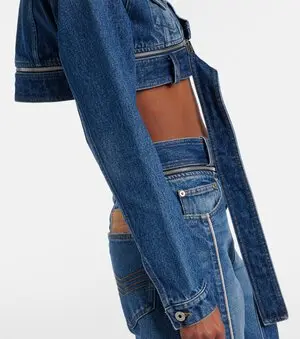 JEAN PAUL GAULTIER Cropped Denim Jacket