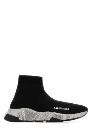 Balenciaga Stretch Nylon Speed Sneakers - Black