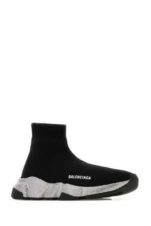 Balenciaga Stretch Nylon Speed Sneakers - Black