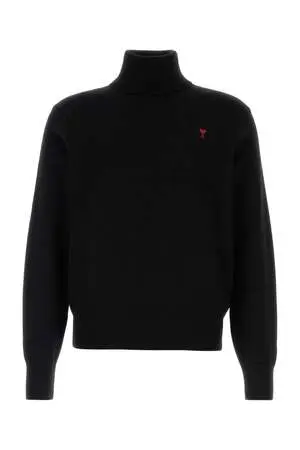 AMI Paris Wool Sweater - Black