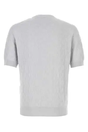 Dolce & Gabbana Light Grey Silk Sweater
