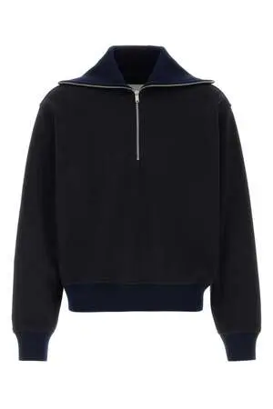 JIL SANDER Navy Cotton Sweatshirt - Blue