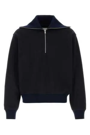 JIL SANDER Navy Cotton Sweatshirt - Blue