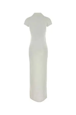 COURREGES Polyester Polo Dress - White