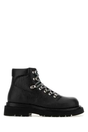 Bottega Veneta Leather Shark Ankle Boots - Black