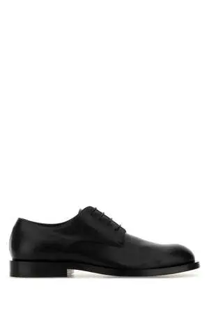 JIL SANDER Leather Lace-up Shoes - Black
