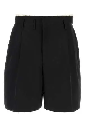 MAISON MARGIELA Wool Bermuda Shorts - Black