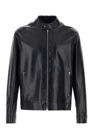 Fendi Midnight Leather Jacket - Blue