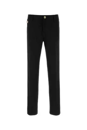 Versace Gabardine Chino Pant - Black
