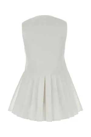 JIL SANDER Poplin Top - White