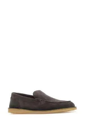 Dolce & Gabbana Dark Grey Suede New Florio Loafers