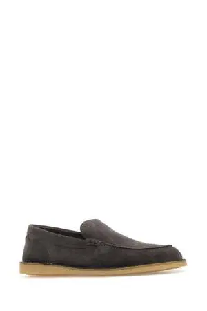 Dolce & Gabbana Suede Florio Loafers - Gray