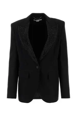 Stella McCartney Wool Embellished Blazer - Black