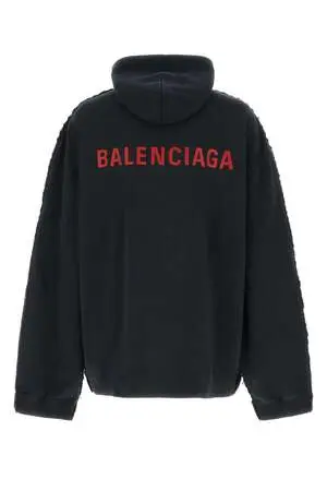 Balenciaga Two-tone Denim And Jersey Jacket