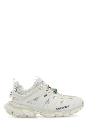 Balenciaga Balenciaga Women White Mesh And Rubber Track Sneakers White