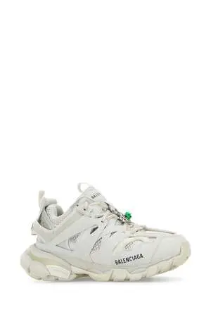 Balenciaga Mesh And Rubber Track Sneakers - White