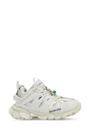 Balenciaga Mesh And Rubber Track Sneakers - White