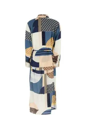 Fendi Printed Silk Dress