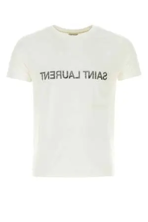 Saint Laurent Cotton T-shirt - White