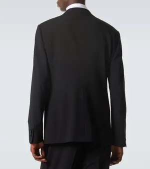 Giorgio Armani Virgin Wool Tuxedo Blazer