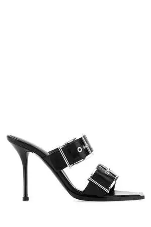 Alexander McQueen Leather Buckled Sandals - Multicolor
