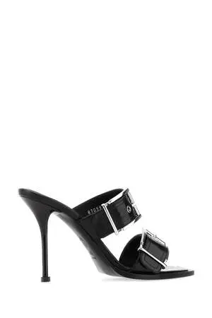 Alexander McQueen Leather Buckled Sandals