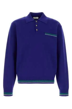 Versace Knit Sweater Greca Tipping - Multicolor
