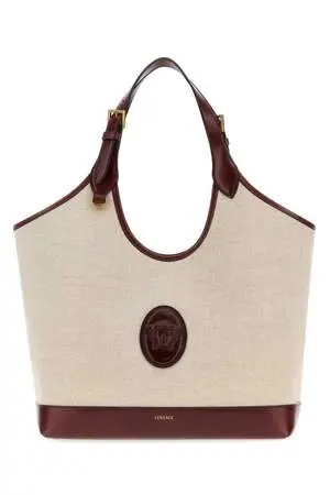 Versace Canvas Riviã¨re Shopping Bag - Brown