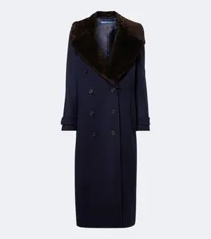 Polo Ralph Lauren Shearling-trimmed Wool Coat