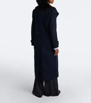 Polo Ralph Lauren Shearling-trimmed Wool Coat