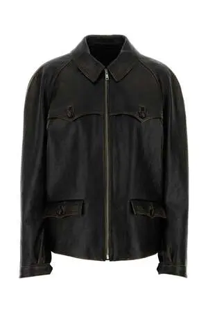Prada Leather Jacket - Black