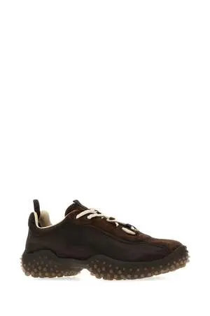 Miu Miu Dark Tech Fabric And Suede Bubble Sneakers