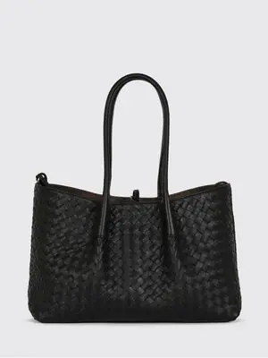 Bottega Veneta Pinacoteca Medium Woven Leather Bag - Black