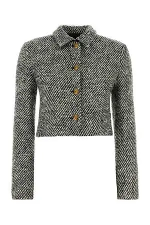 Versace Informal Jacket Responsible Bicolour Wool Boucle