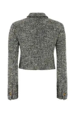 Versace Informal Jacket Responsible Bicolour Wool Boucle