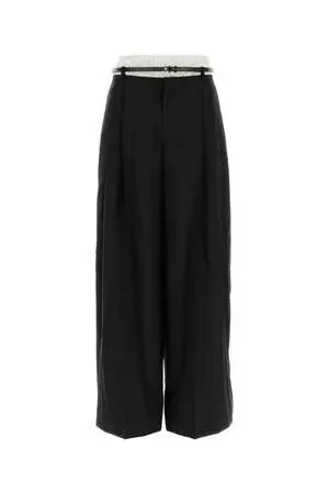 Alexander Wang Mid-rise Belted Tailored Pant - Multicolor