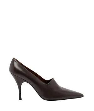 HERBERT LEVINE Leather Pumps - Brown