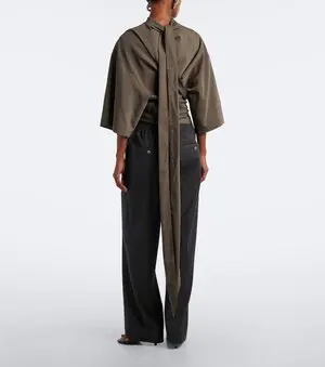Jacquemus Pinstripe Virgin Wool Straight Pants
