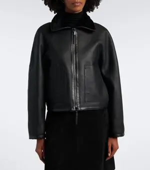 JOSEPH Kyro Reversible Shearling And Leather Jacket