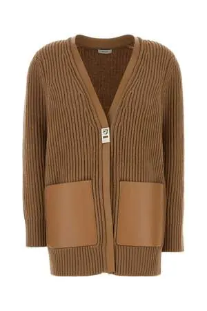FERRAGAMO Wool Cardigan - Brown