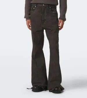 Rick Owens Bolan Distressed Flared Jeans